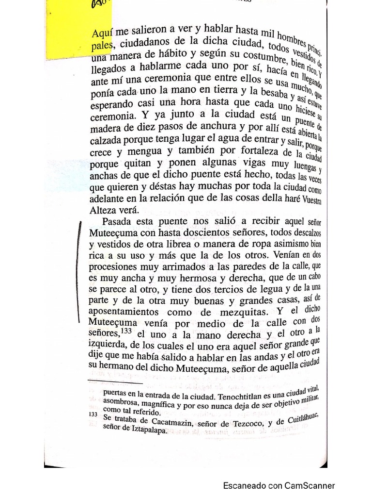 Segunda Carta de Relacion de HernaÌ N Cort | PDF