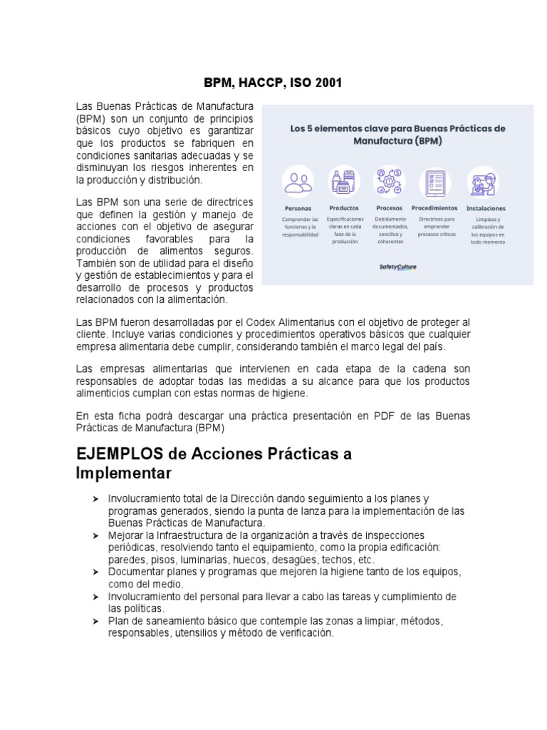 Normas BPM 2023 | PDF | Análisis de Riesgo y Puntos Críticos de Control