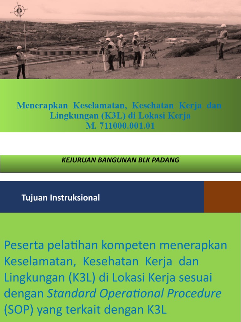 M.711000.001.01 - Menerapkan K3 Di Lokasi Kerja | PDF