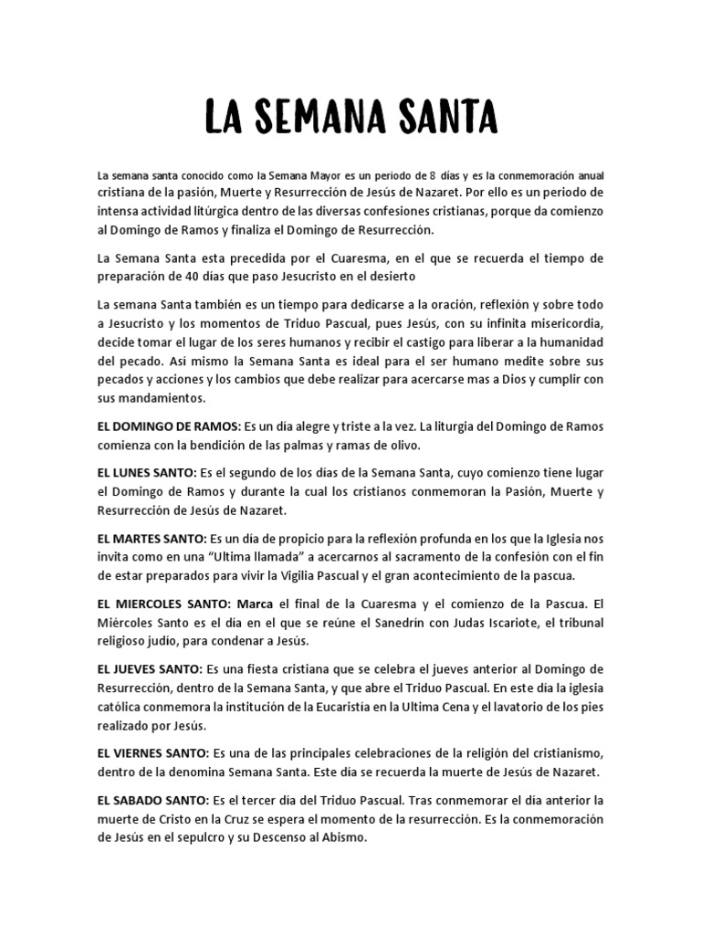 Semana Santa - Comunicacion | PDF | Pascua de Resurrección | Jesús