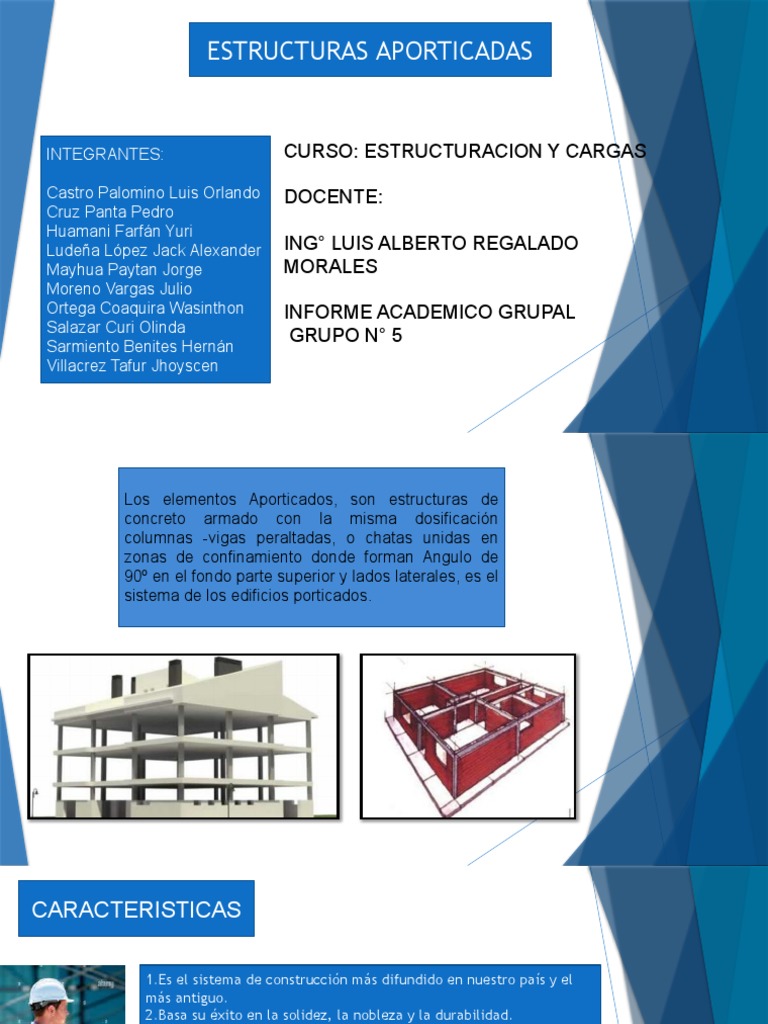Estructuras Aporticadas Trabajo Final | PDF | Hormigón | Albañilería