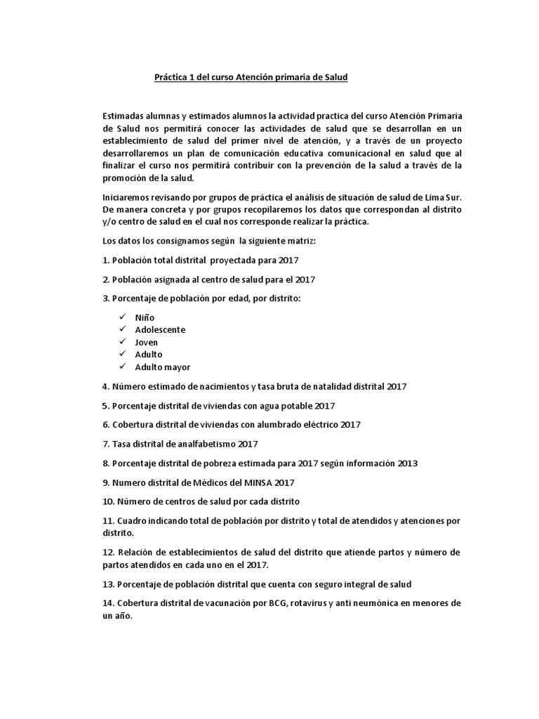 APS Practica Semana 1 | PDF