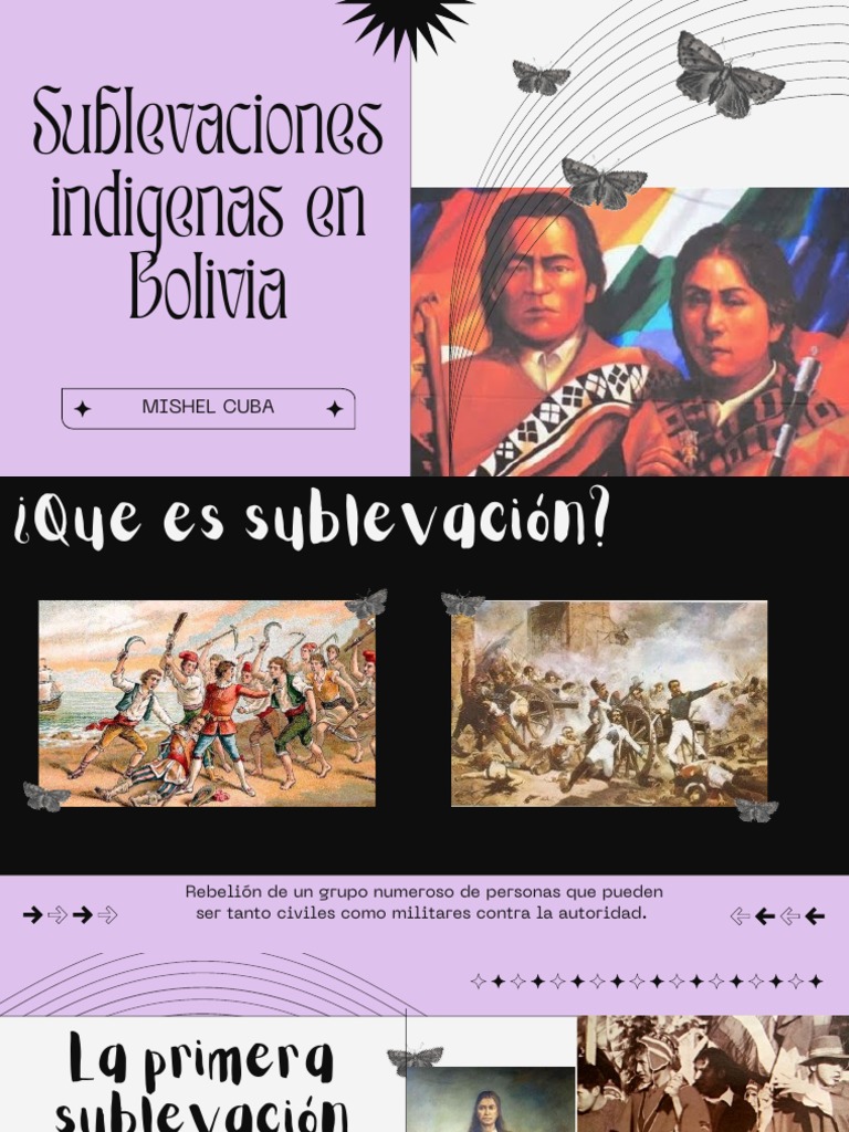 Sublevaciones Indigenas en Bolivia: Mishel Cuba | PDF | América del Sur ...