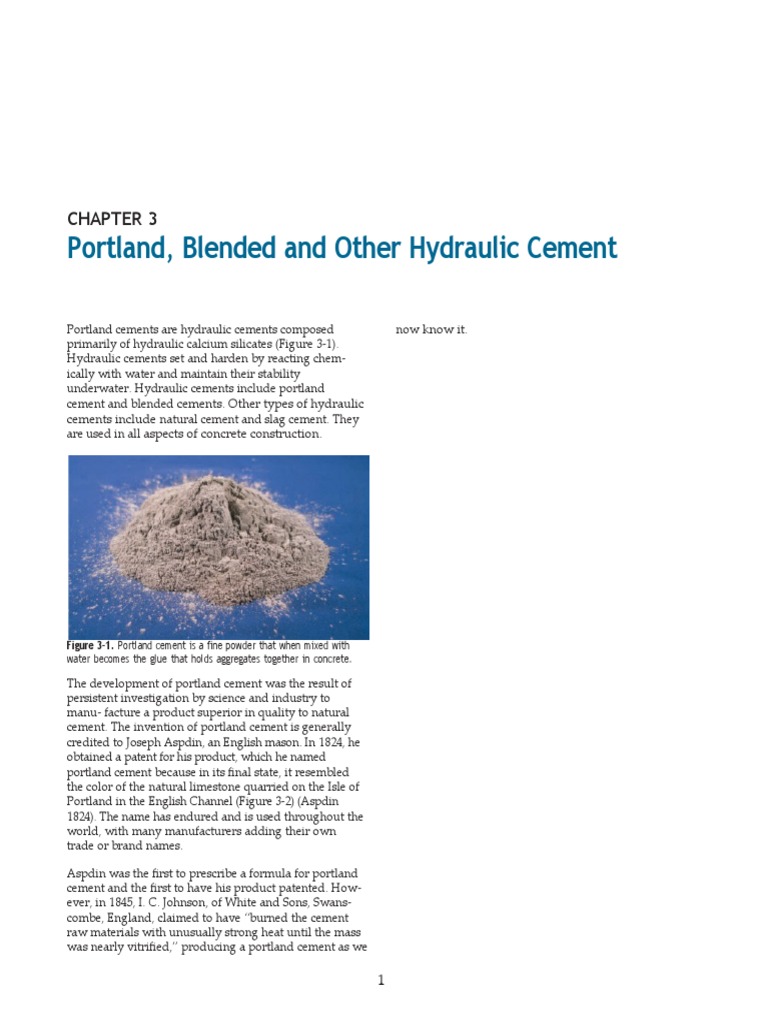 Portland, Blended and Other Hydraulic Cement: Figure 3-1. Portland ...