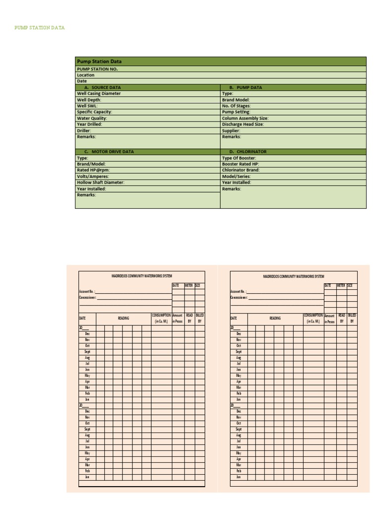 Pump Station Data Overview and Billing | PDF | Pump | Manufactured Goods