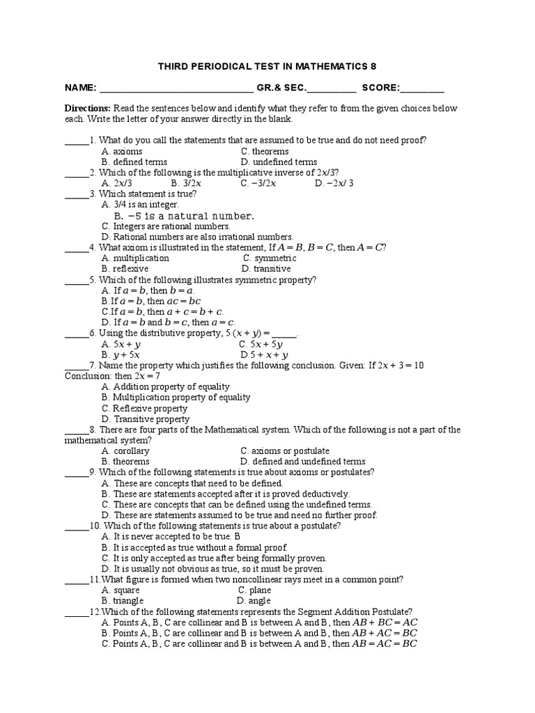 PT G8 Math | PDF | Triangle | Mathematical Proof