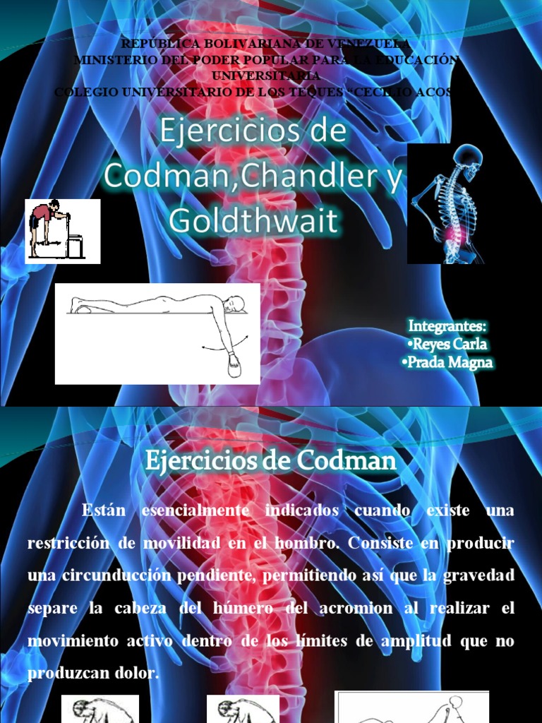 Ejercicios de Codman y Chandler para Hombro | PDF | Hombro | Medicina ...
