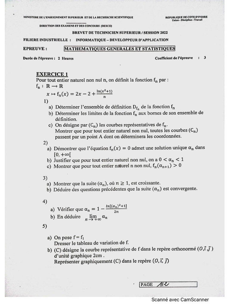 sujet IDA 202 | PDF