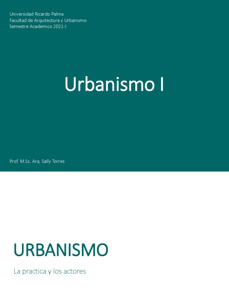 Introducción al Urbanismo y Planificación | PDF | Urbanismo | Planificación