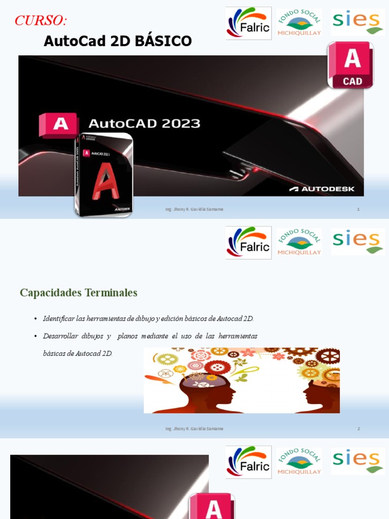 Autocad 2D Básico: Curso | PDF | Cad automático | Ventana (informática)