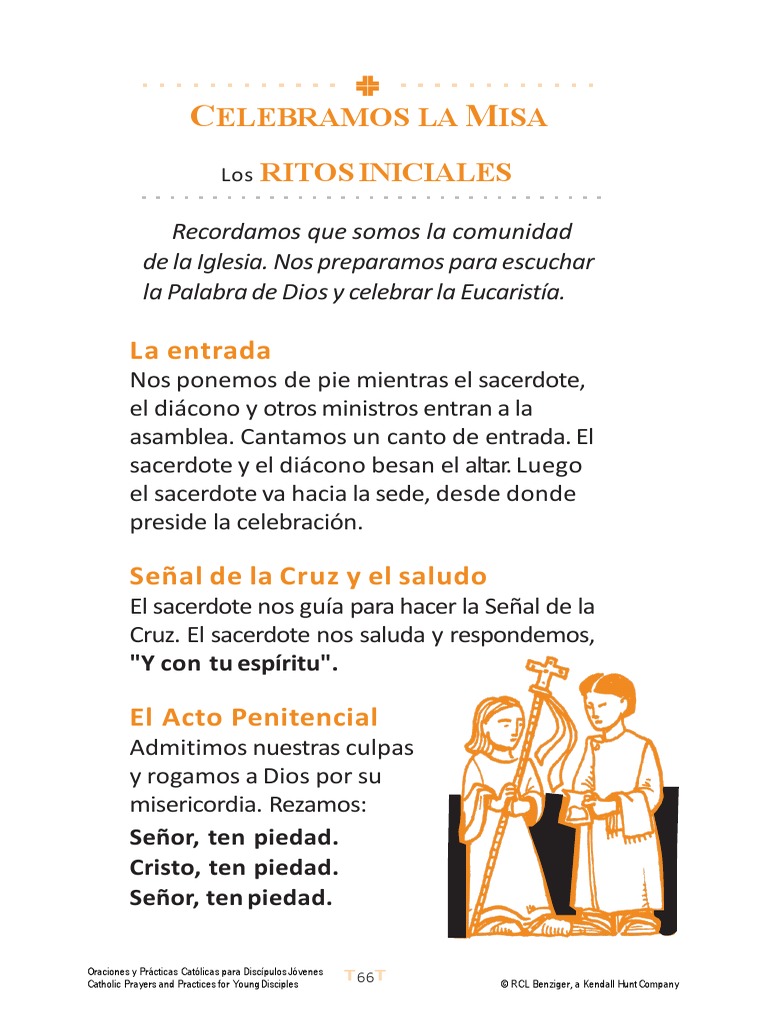 Order of Mass (Spanish) | PDF | Oración | orador del Señor