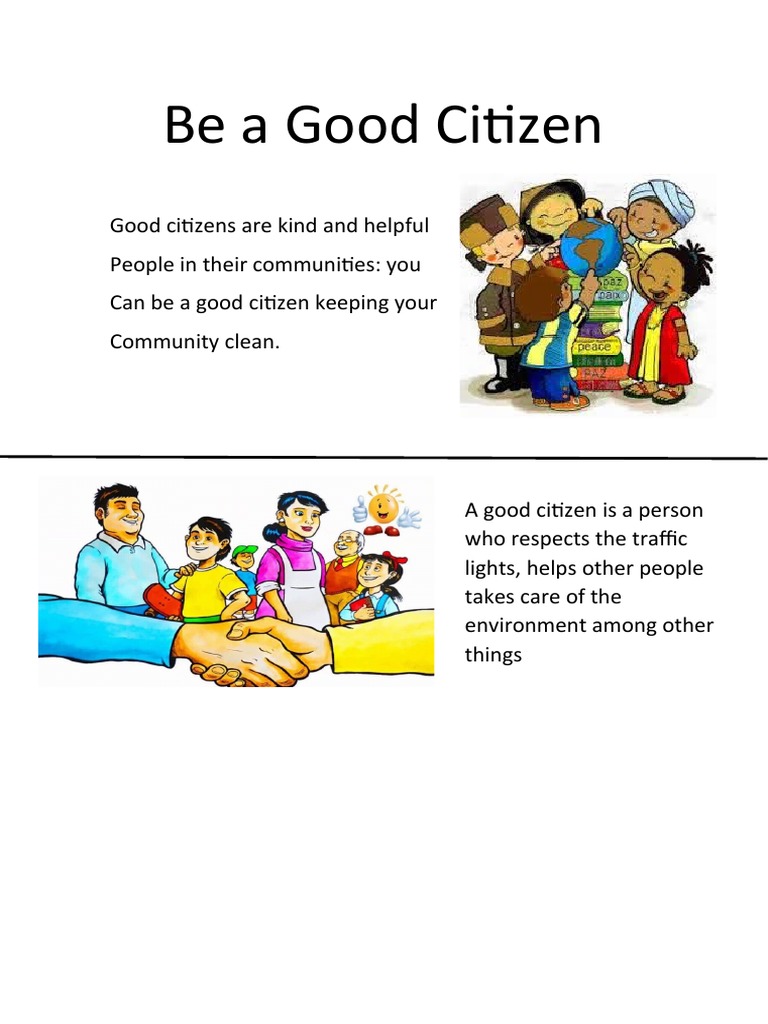 Be A Good Citizen | PDF | Art | Science & Mathematics