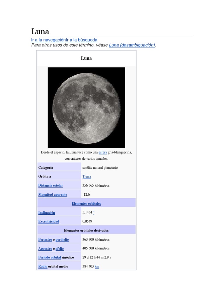 Que Es La Luna | PDF | Luna | Rover (Exploración espacial)