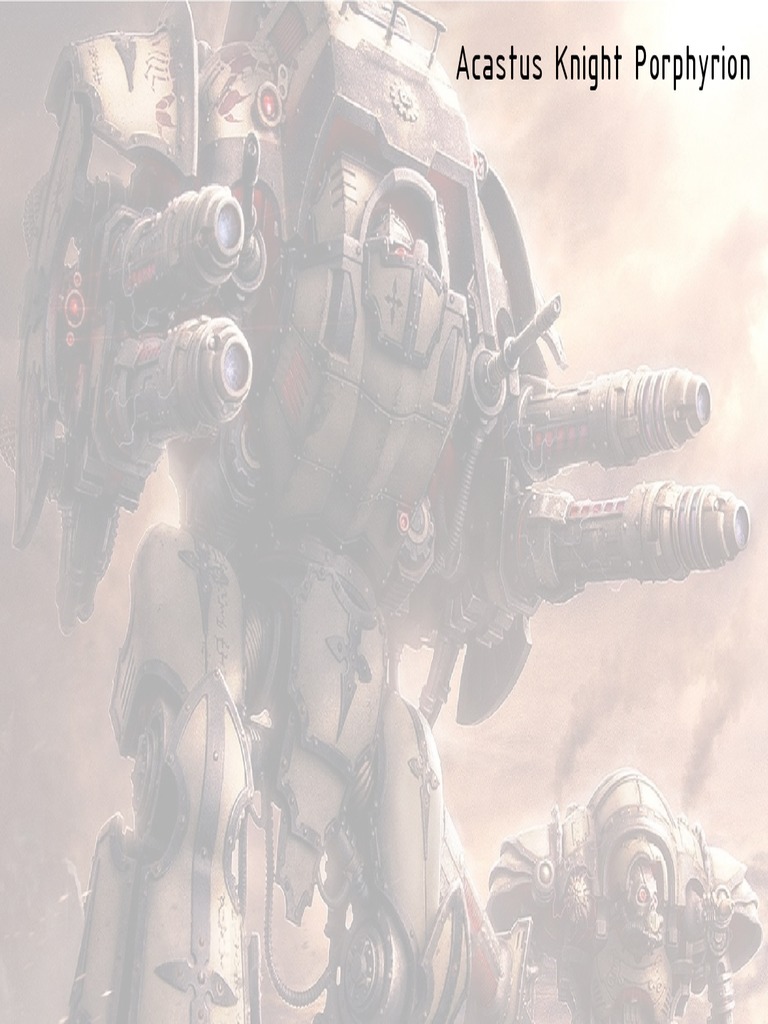 Acastus Knight Porphyrion | PDF | Knight | Military