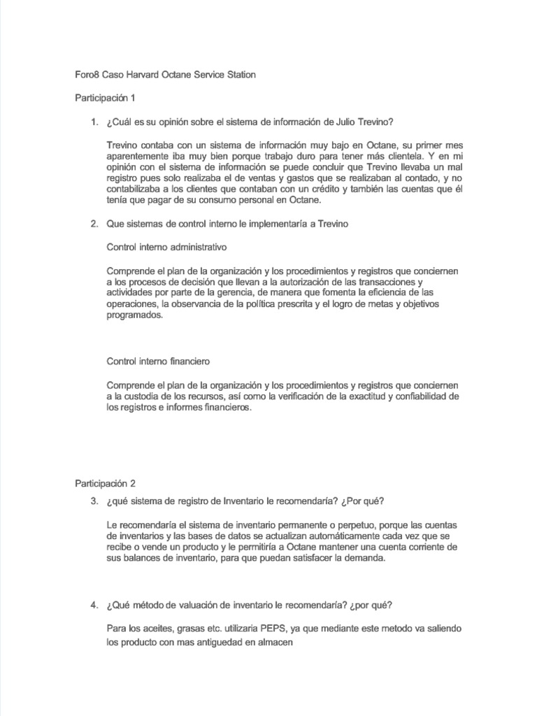 Caso Harvard Octane Service Station - Compress | PDF