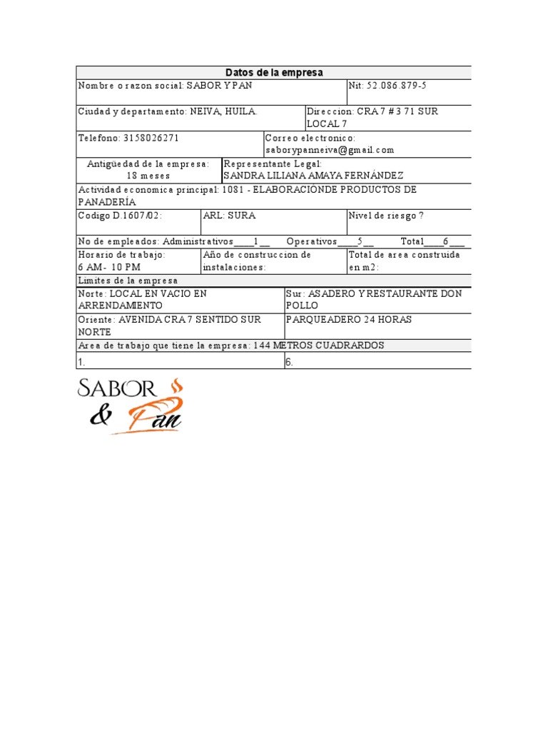 Logo Sabor y Pan | PDF | Negocios