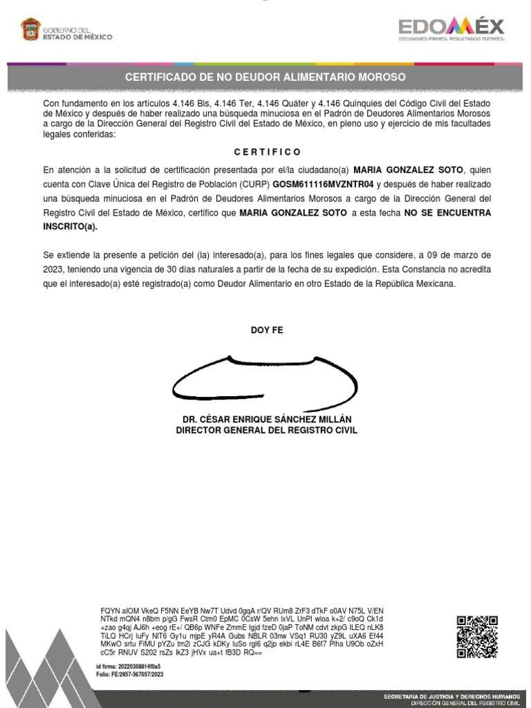 Certificado No Deudor-2 | PDF