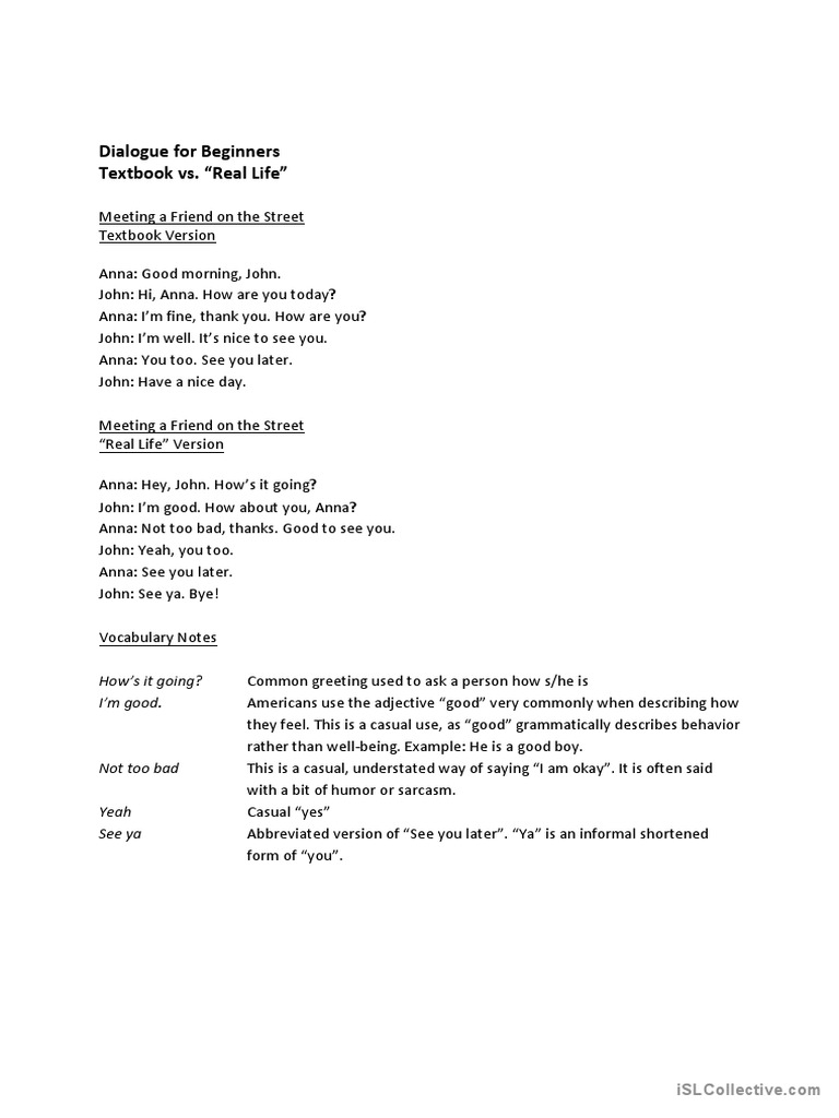 Casual Conversations: Comparing Textbook and Real-Life Dialogue ...