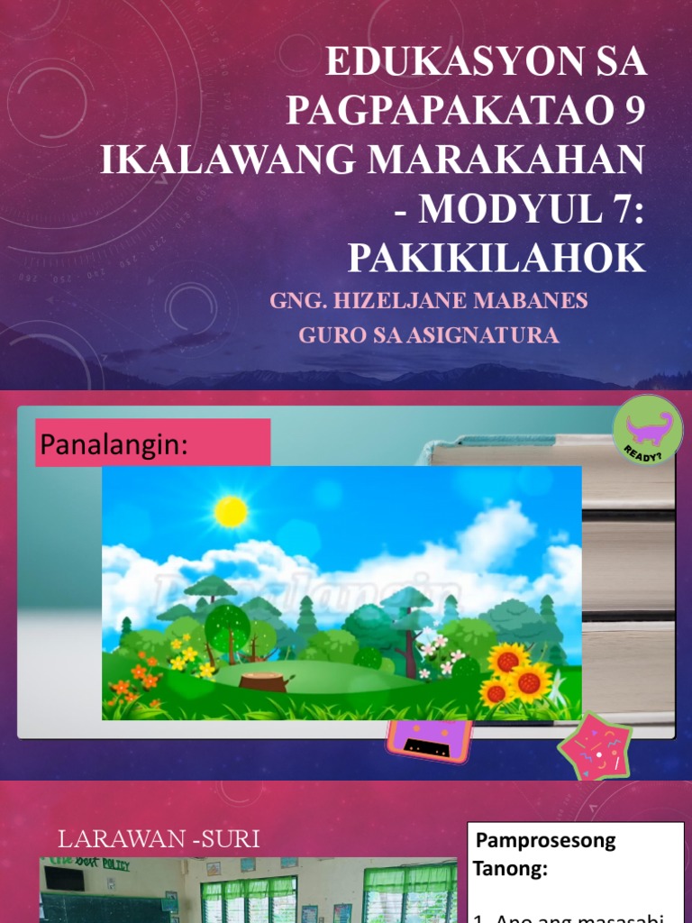 Demo 1-ESP9-Pakikilahok | PDF