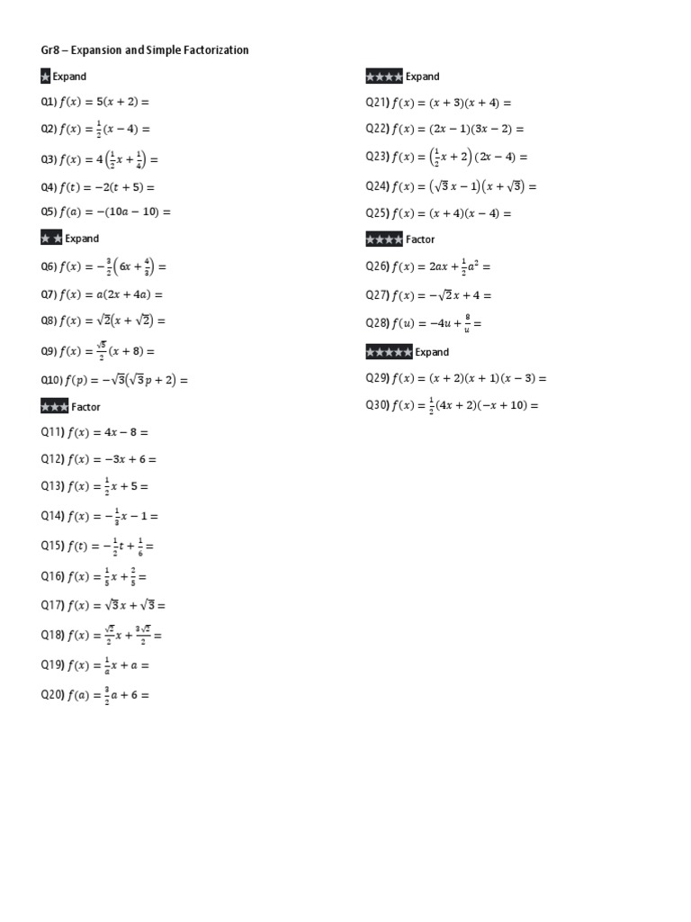 Gr8-Expansion and Simple Factorization | PDF