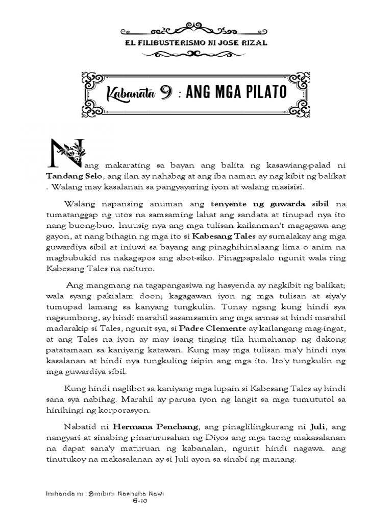 EL FILIBUSTERISMO NI JOSE Rizal | PDF