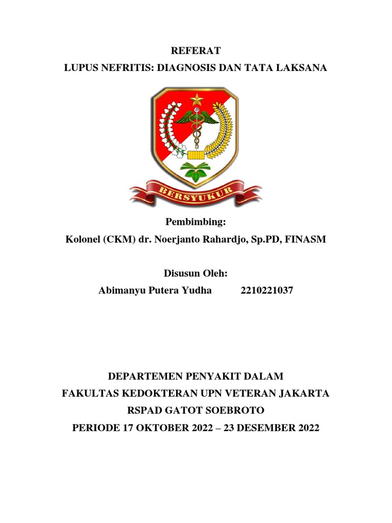 Referat Lupus Nefritis Revisi | PDF