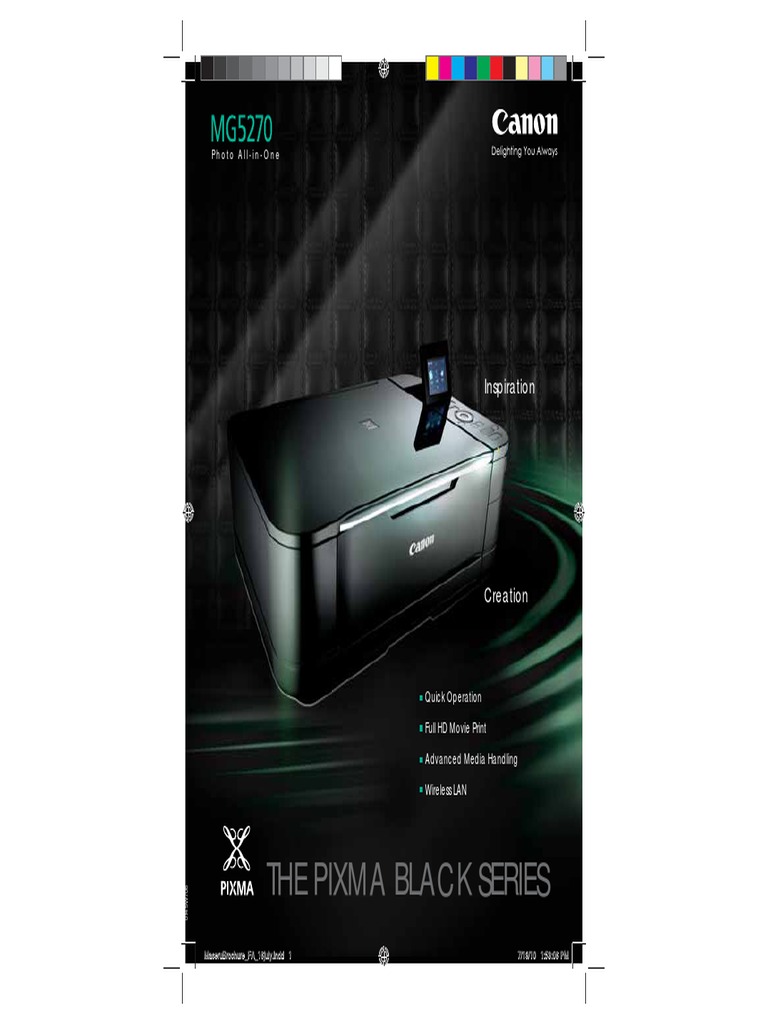 Canon PIXMA MG5270 | PDF | Printer (Computing) | Image Scanner