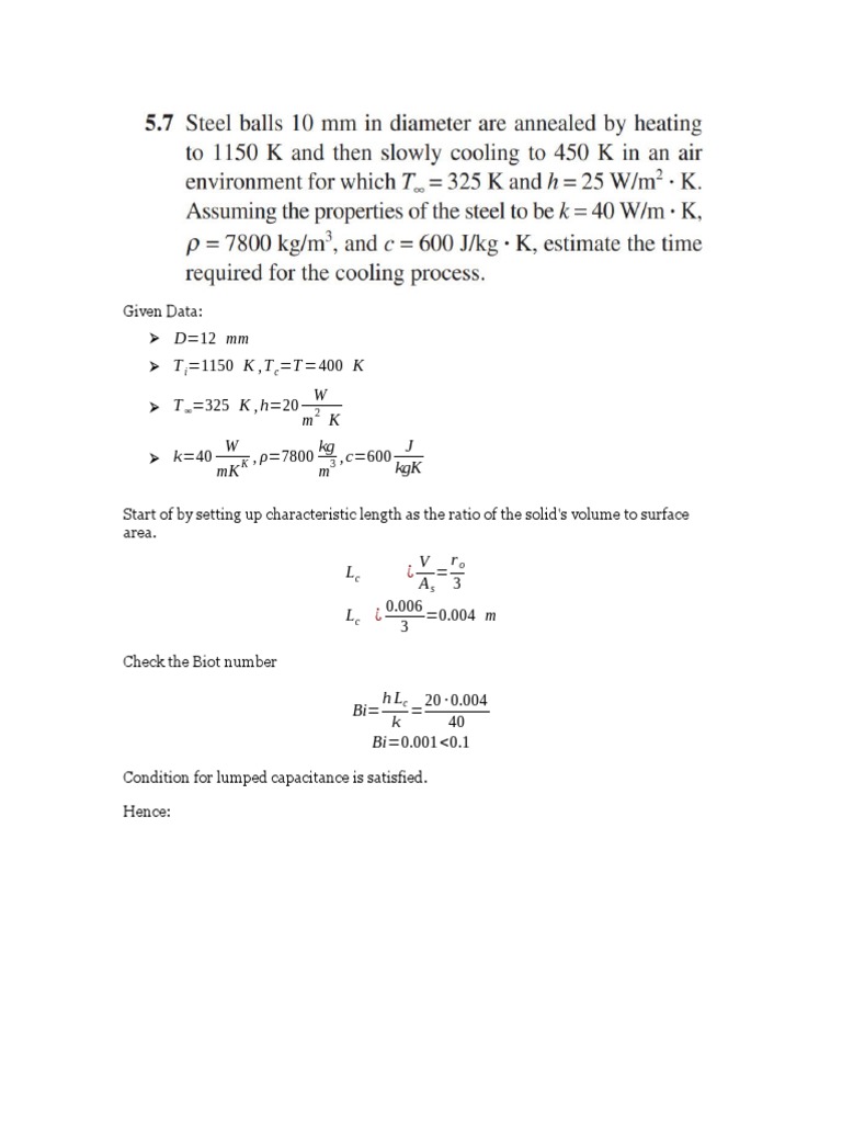 HW5 Solution | PDF | Heat Transfer | Heat