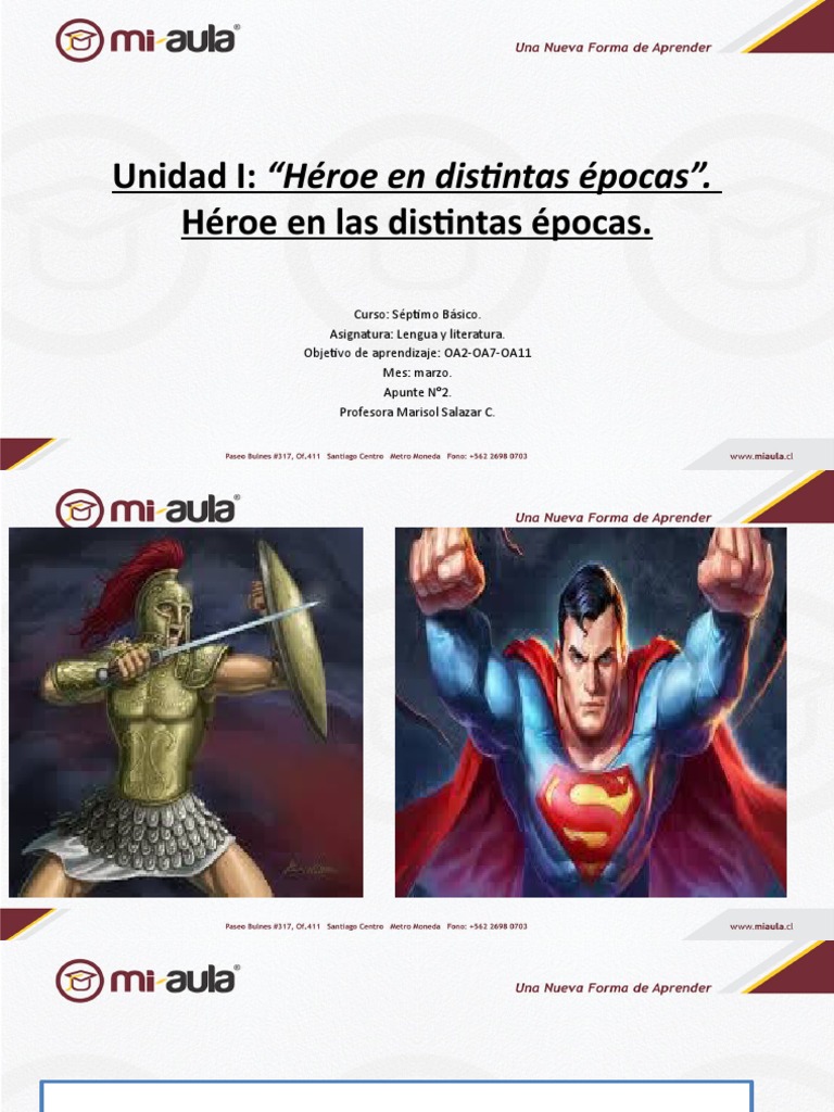Apunte 2 Heroe en Distintas Epocas | PDF | Héroe