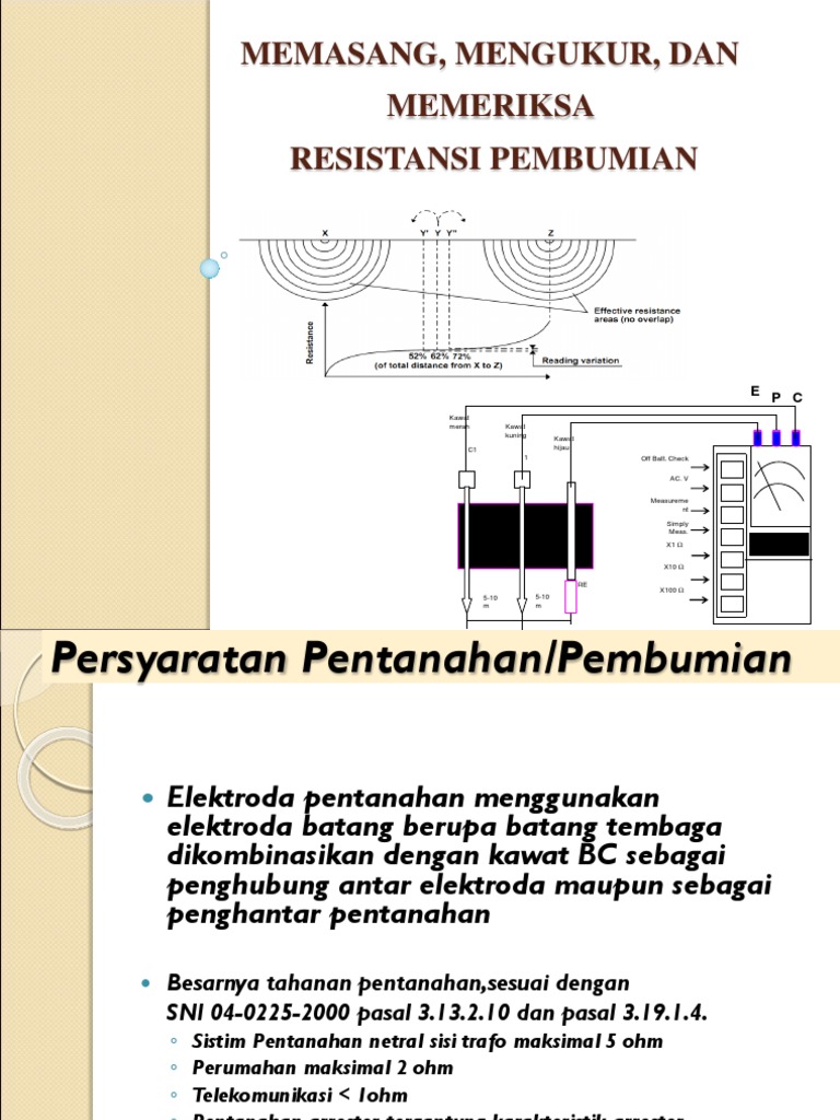 1.memeriksa Dan Mengukur Resistansi Pembumian | PDF