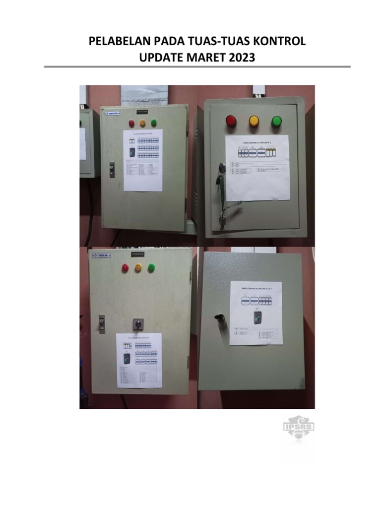 Pelabelan Pada Tuas Kontrol | PDF
