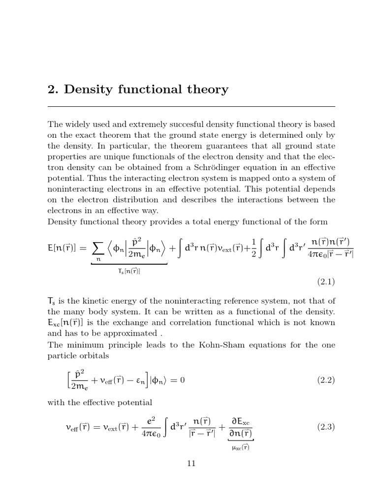 Chapter2 DFT | PDF | Density Functional Theory | Atomic Orbital