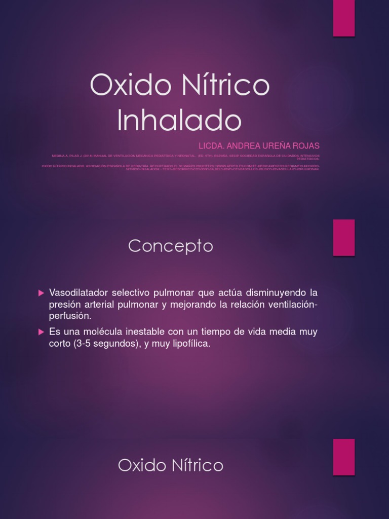 Oxido Nítrico Inhalado PDF | PDF | Pulmón | Hipertensión
