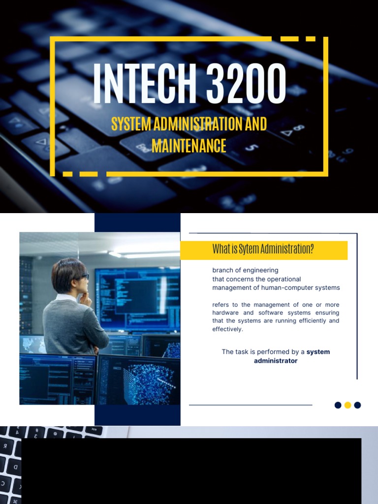 INTECH 3200: System Administration and Maintenance | PDF | System ...