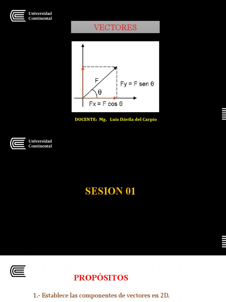 Vectores en 2D y 3D. | PDF | Vector Euclidiano | Mecánica
