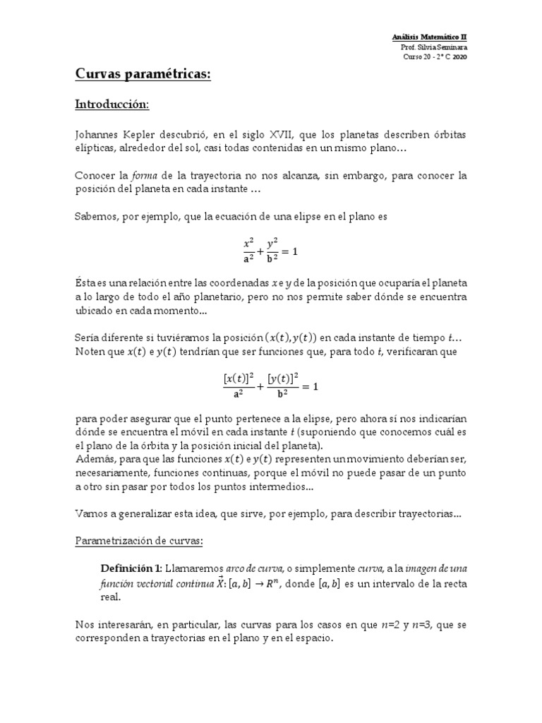 Curvas | PDF | Curva | Función (Matemáticas)