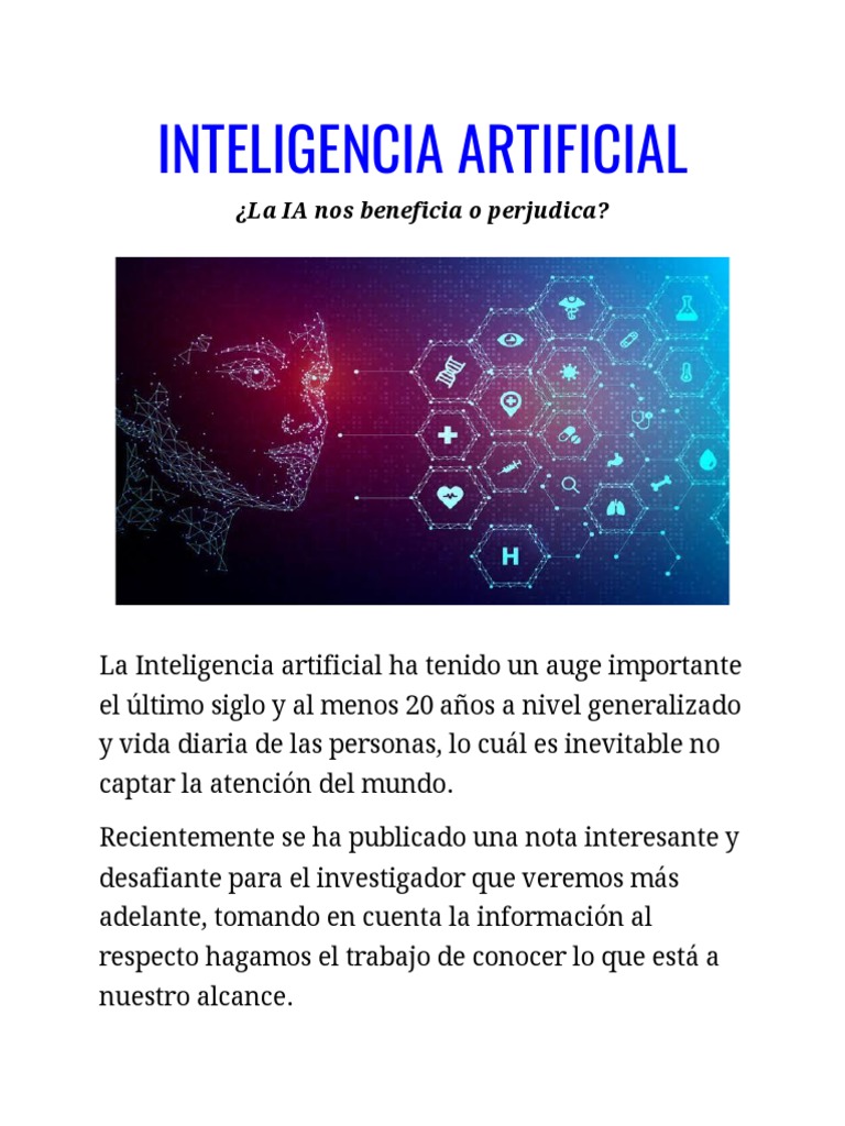 Inteligencia Artificial | PDF | Inteligencia artificial | Inteligencia (IA) y semántica