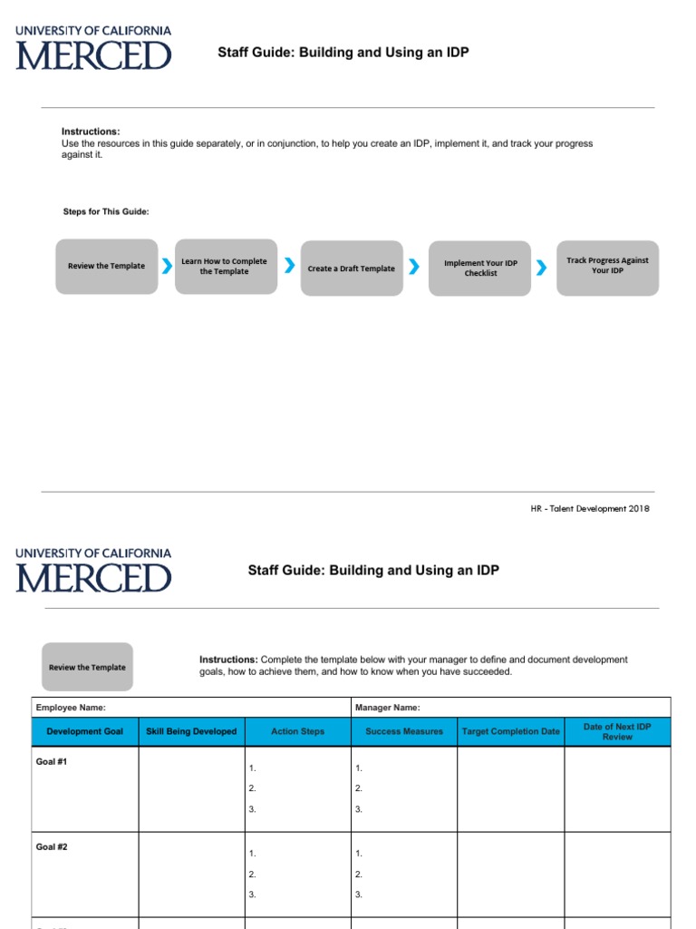 Staff Guide: Building and Using An IDP: Instructions | Download Free ...