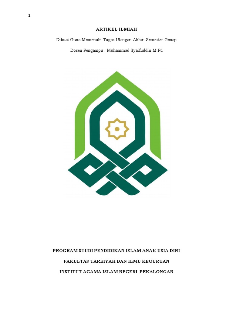 Anis Fauziah - Tafsir Surah Luqman Ayat 12-19 Tentang Pendidikan Karakter Anak Dikaitkan Dengan ...