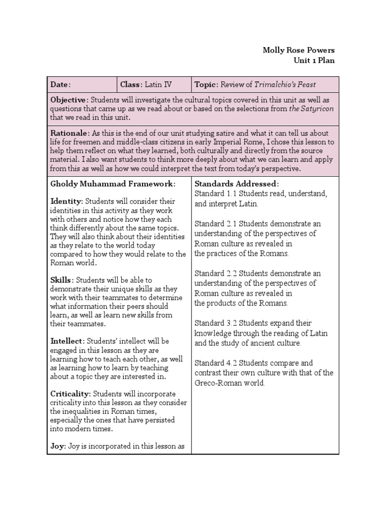 Powers Cooperative Learning Lesson Plan | PDF | Roman Empire ...