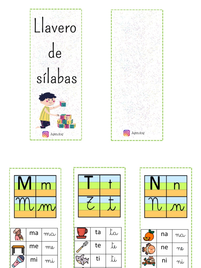 LLavero de Sílabas MODIFICADO | PDF