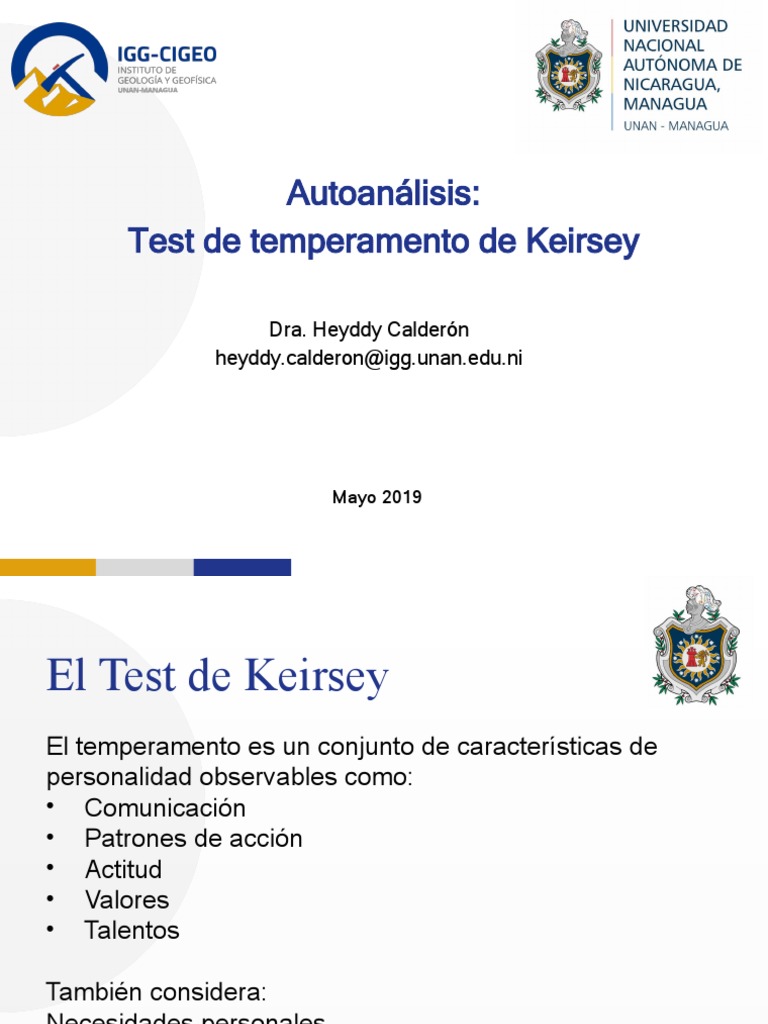 Test de Temperamento de Keirsey | PDF