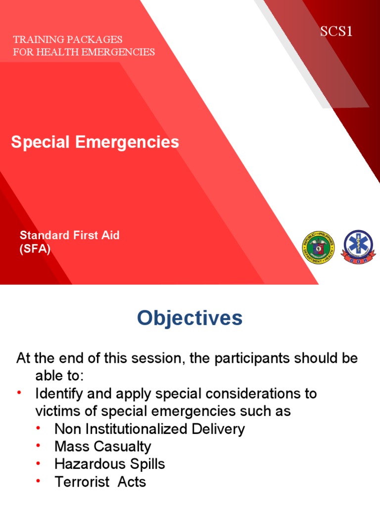 SCS3 - Special Emergencies | PDF | Childbirth | First Aid