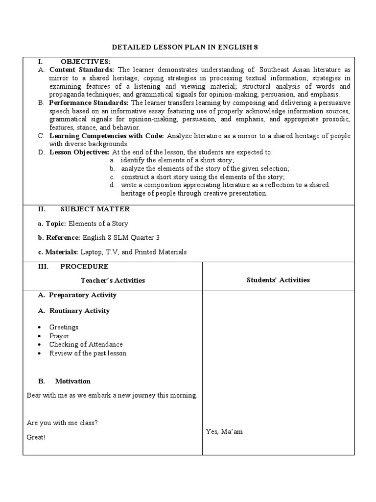 W3 G8 Elements of Story DLP | PDF | Ramayana | Sita