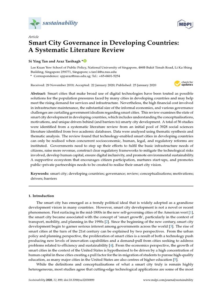 Smart City Application | PDF | Governance | Internet Of Things
