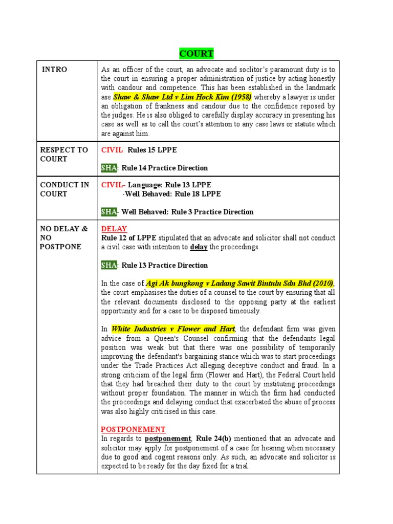 PE - Court & Public - Duties & Responsibilities | PDF | Advocate | Witness