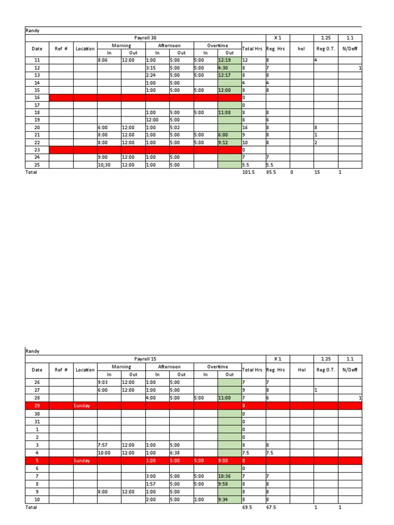 Dole Payroll Template | PDF | Paycheck | Payments