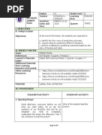 Lesson Plan On Making Predictions | PDF | Lesson Plan | Prediction