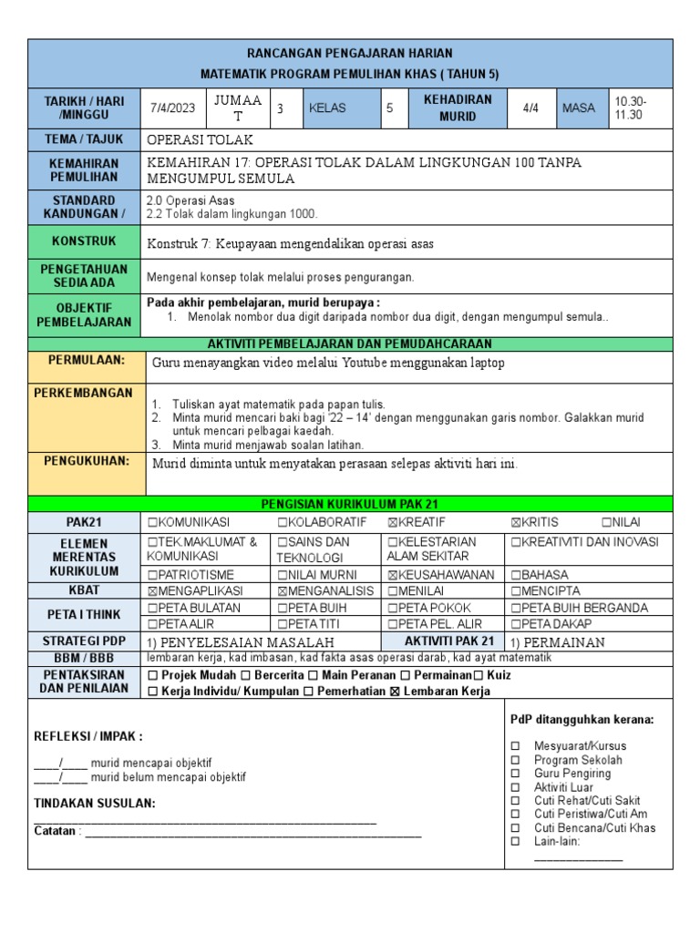 RPH Hari Jumaat (MT 4) | PDF