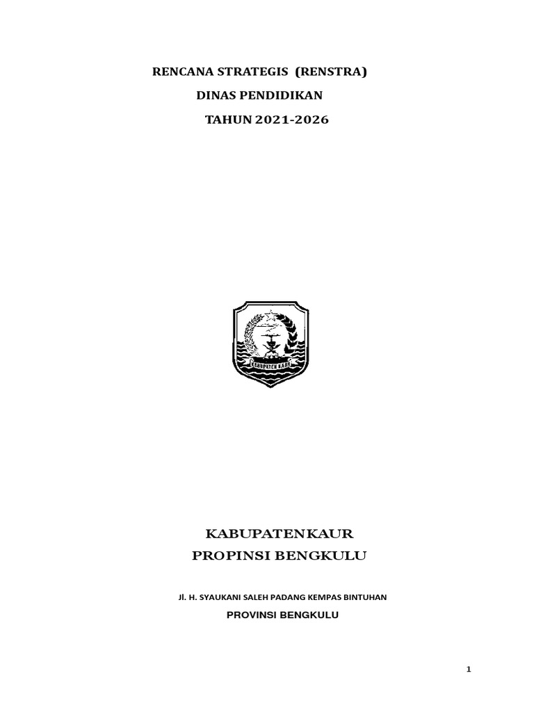 Renstra Diknas | PDF